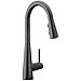 Moen Sleek Matte Black One Handle, Single-Hole Pulldown Kitchen Faucet ...
