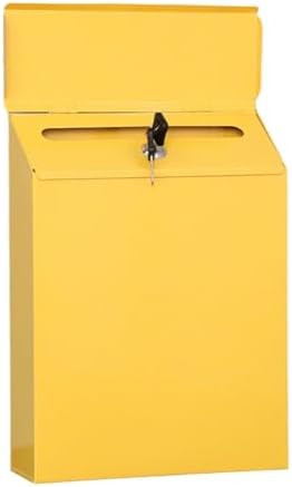 Glorlliant Post Box Wall Mounted, Mail Box With Key Lock, Letter Box ...