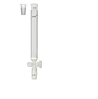 ABG BOROSILICATE GLASS CHROMATOGRAPHY COLUMN PLAIN WITH SINTERED DISC ...