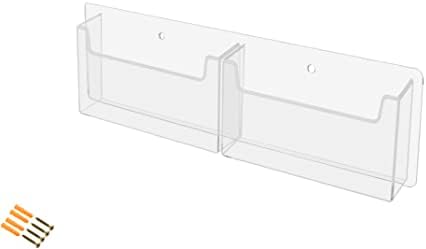 Amazon.com : 2 Pack Postcard Holder Clear Acrylic Holds 6 x 4 Inch ...