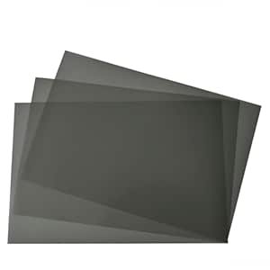 Buy Polarized Film Sheets 3 PCS 7.8x5.9in/ 20x15cm Polarizer Linear Polarizing Filter Non ...