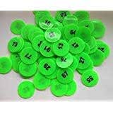 Buy Tambola Plastic Tokens Coins with Numeric Numbers 1 to 100 (Pack of ...