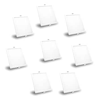 Buy MOON & SUN Led Panel Light for Ceiling Pack of 8 (15-Watt Square ...