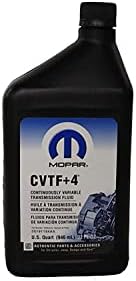 Mopar Fluid 5191184AA CVTF+4 Fluido de transmisión, 1 Cuarto de galón ...