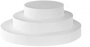 Cake Base Kit 3 Polystyrene Circular Shapes for Cake Design, Height ...