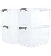 Amazon.com - Citylife 6 Packs 17 QT Plastic Storage Bins with Lids ...