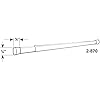 Amazon.com: Oval Spring Tension Rod 16-24" By Graber : Home & Kitchen