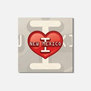 Amazon.com - Pack of 6-2'' Stickers - I Love New Mexico Heart 5x4 ...
