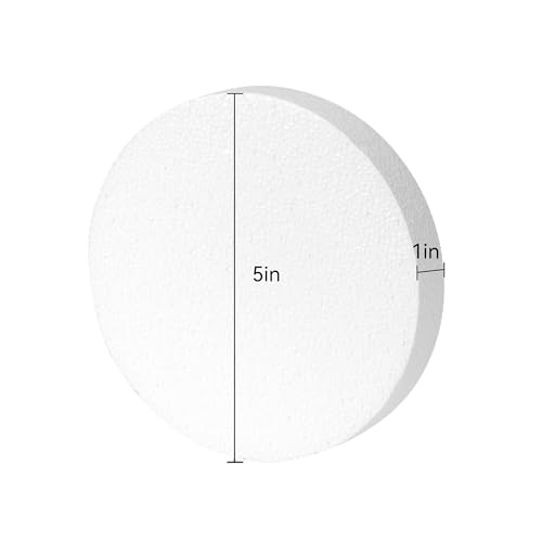 Snapklik.com : 5x5 Inch Foam Circles For Crafts 15 Pcs 1 Inch Thick ...