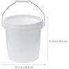 Amazon.com: Cabilock Plastic Barrel Containers with Lids Heavy Duty ...