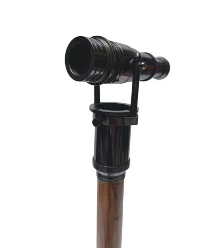 Medieval Replicas Black Antique Telescope Vintage Walking Cane Brass ...
