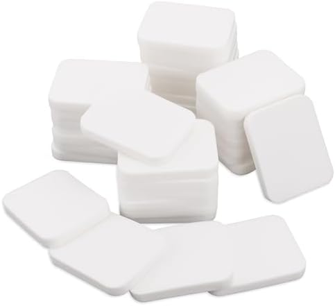 Amazon.com : 50Pcs White Square Makeup Sponge Facial Powders Puff ...