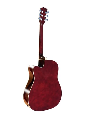 Neowood (FLY-DCM-SB) Dreadnought Cutaway Acoustic Guitar With Matt ...
