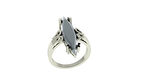 Black Alaskan Diamond Ring - Nikiski (Silver) : Amazon.ca: Handmade ...