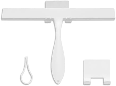Shower Squeegee for Shower Glass Doors, 11-Inch All-Purpose Silicone ...