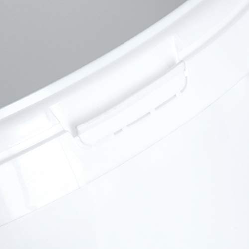 OIPPS 30 Litre Buckets White Plastic with Lid | Garden Outdoor Store