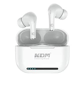 KDM-A1-SKY Buds Believe Series 24Hr Music Time Wireless TWS Earbuds with Silicon Cover | White ...