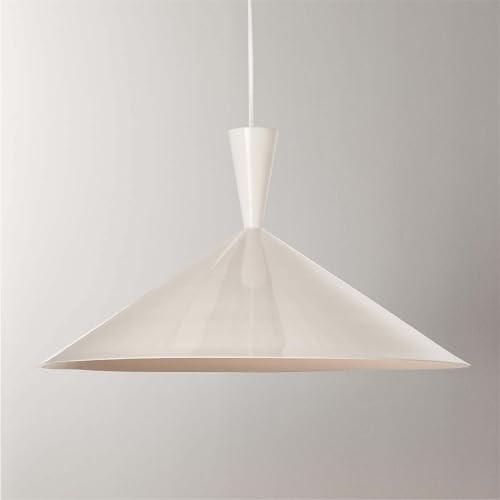 Amazon.com: White cone pendant light, White kitchen pendant lights ...