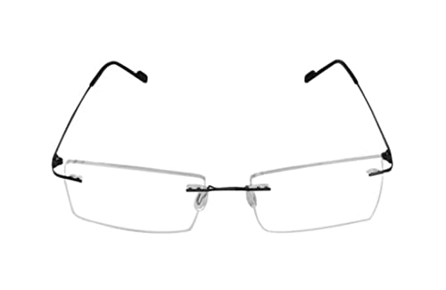 Buy Krishna Optical Rimless Black Cut Power glasses For Men And Women ...