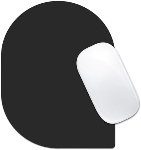 Amazon.com: Velluxion Black Unique Shape Mouse Pad, 6 x 8 in Oval-Angle ...