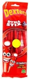 Dexters Dyna Stix Strawberry Flavor Candy Sticks Halal 180 G (Pack of 3 ...