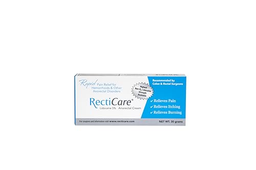 RectiCare Anorectal Lidocaine 5% Cream: Topical Numbing Cream for ...