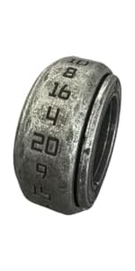 Amazon.com: Metal D2 Dice Coin - DND Lucky Coin Retro Dual-Sided with ...