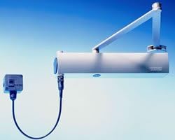 Geze TS4000E TRANSOM electro-magnetic hold open door closer, c/w arm ...