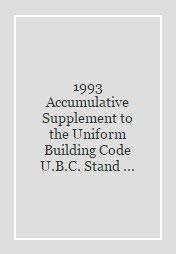 Amazon | 1993 Accumulative Supplement to the Uniform Building Code U.B ...