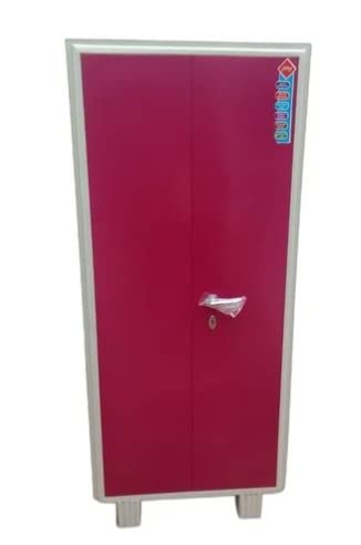SS Pink Steel Almirah Rectangular Multi Purpose New Look Steel Locker ...