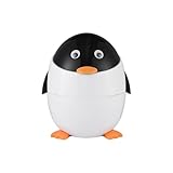 ・ブランド:ECVGHD・製造元/メーカー部品番号:1NN300087-W_HSX2・Lovely cartoon penguins trash can with ABS and PP materials combine charm and...