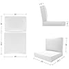 Covers & All Outdoor Deep Seat Cushion for Patio Furniture, 25 x 25.5 x ...