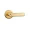SORWDUERM Gold Door Lever with Lock and Key Entry Satin Brass Door ...