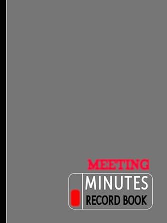 Amazon.com: Meeting Minutes Record Book: Minutes Recorder. Document ...