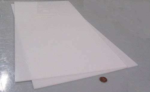 Delrin Hoja de acetal blanco POM .125 pulgadas (1/8 pulgadas) de grosor ...