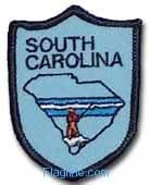 South Carolina - State Shield Patch, Blue : Buy Online at Best Price in ...