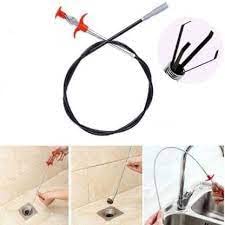 NAVMAV Drain Pipe Cleaning Spring Stick, Hair Catching Claw Wire, Sink ...