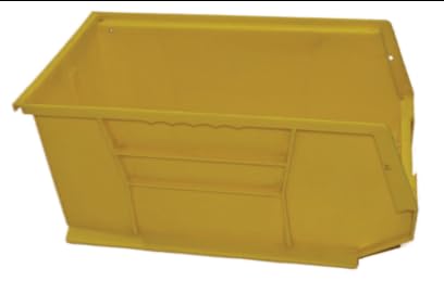 Yellow Storage Bin | Set of 3 Bins with Rails : Amazon.in: Home & Kitchen