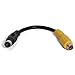Amazon.com: StarTech.com 6 in. S Video to Composite Video Adapter Cable ...
