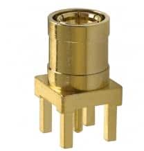 Pack of 2 142134 SMB Connector Plug, Female Socket 50 Ohms Through Hole ...
