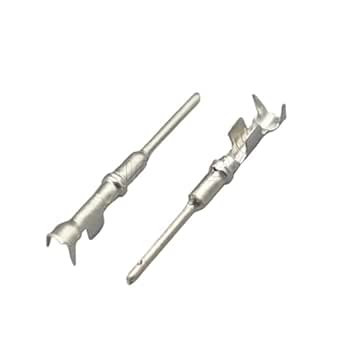 ImBros 50Pcs 1/1.5/1.8/2.2/2.8/3.5mm Male Female Auto Crimping Wire Terminal (Color : DJ214B-1 ...