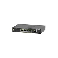 NETGEAR 5 Port PoE Gigabit Ethernet Easy Smart Managed Essentials ...