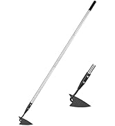Amazon.com : YEELOR Garden Rake, Carbon Steel Sturdy and Heavy Duty ...