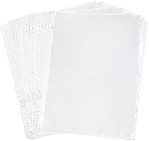 Amazon Basics Clear Sheet Protectors for 3 Ring Binder, 8.5 x 11 Inch ...