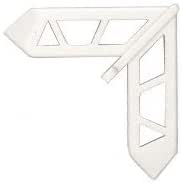 C.R. LAURENCE PL15766 CRL White Pella 3/4" x 7/16" Plastic Screen Frame ...