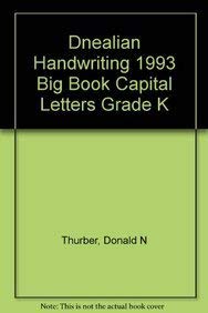 Amazon.com: DNEALIAN HANDWRITING 1993 BIG BOOK CAPITAL LETTERS GRADE K ...