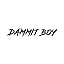 Amazon.com - Generic Cartat2s Dammit Boy Vinyl Decal Windshield 36X5 ...