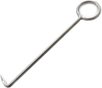 Metal Manhole Cover Puller for Storm Drain Covers, Round Handle Hand ...