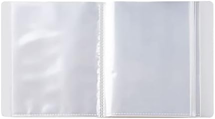 JIHUOO 40 Pockets A6 Plastic Photo Album Picture Storage Book Postcard ...