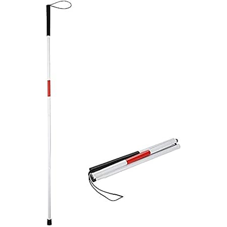 Mybow Folding Blind Walking Stick White Cane for The Blind Person ...
